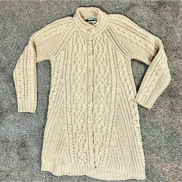 Aran Crafts | Sweaters | Arancraft Merino Wool Sweater Made In Ireland ...